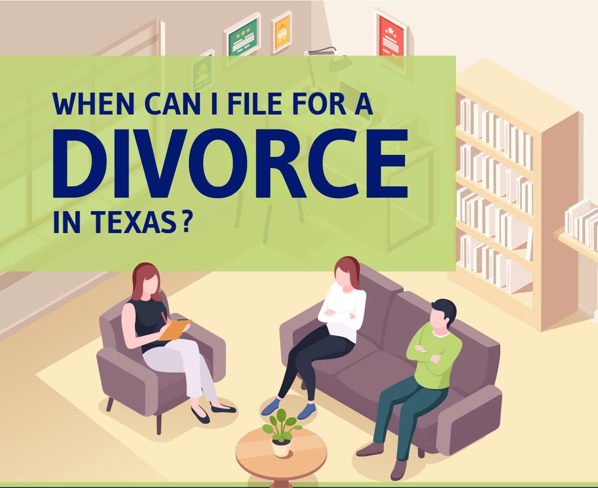 When Can I File for a Divorce in Texas Infographic | Jason Wright Law